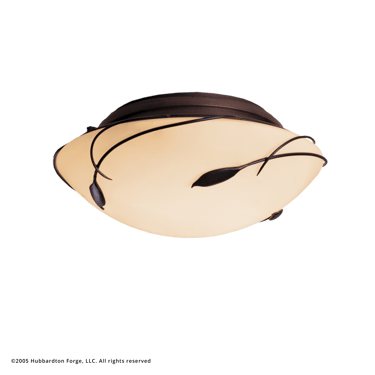 Forged Leaves Flush Mount